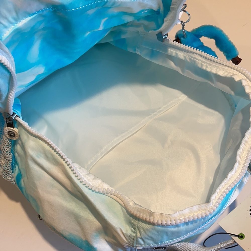 Brand New Kipling Backpack Tie Dye Blue - Gem